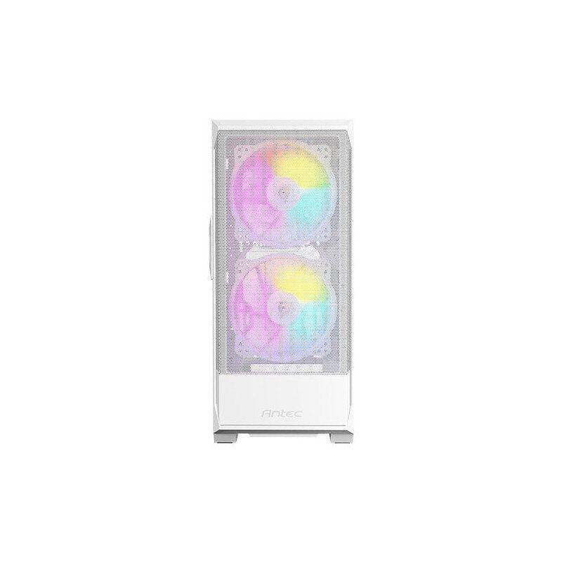 Gabinete Antec Media Torre, ATX, Crisatl, Sin fuente, Blanco (NX416L WHITE)