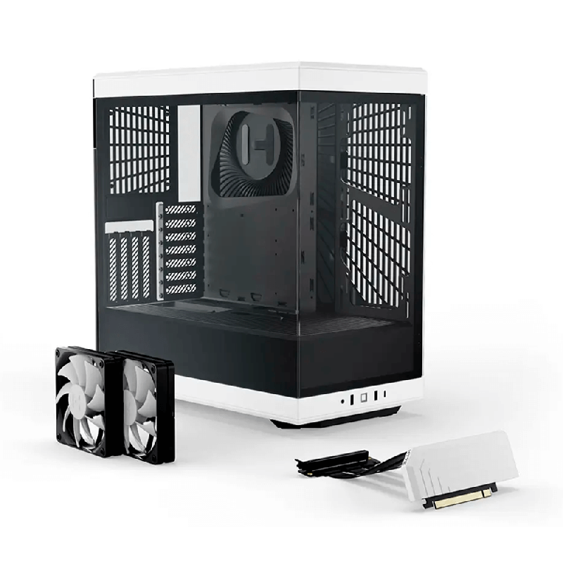 Gabinete Hyte Y40, Panda ,ATX,Vidrio Panóramico, 2FAN, Negro /Blanco ...